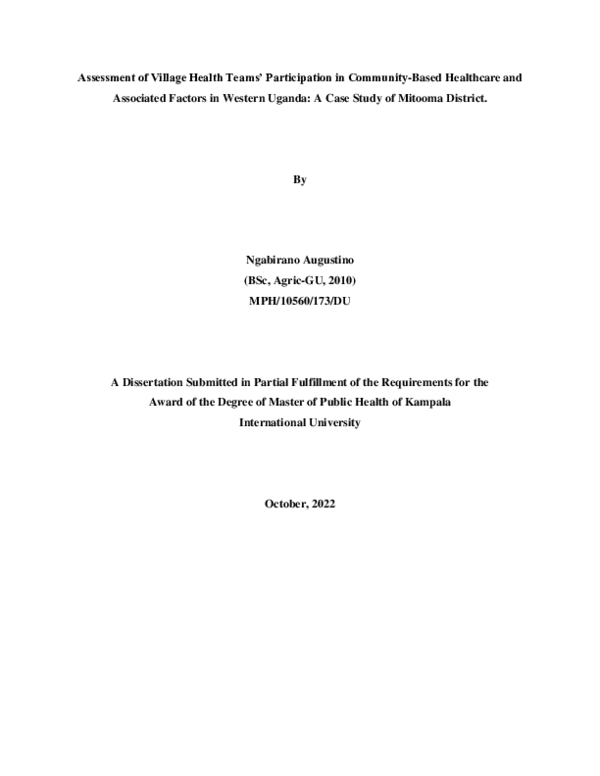 (PDF) MPH Thesis