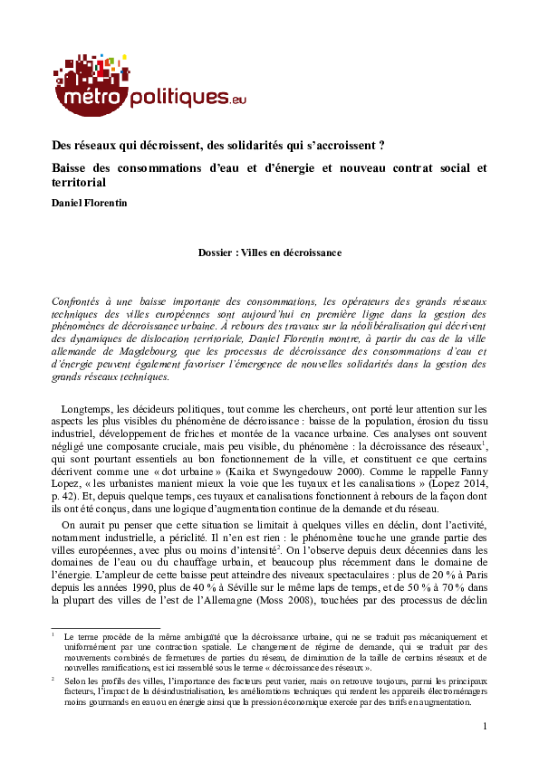 (PDF) Shrinking Networks, Growing Solidarities? How to Design a New ...