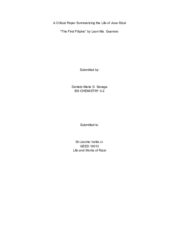 (DOC) CRITICAL PAPER