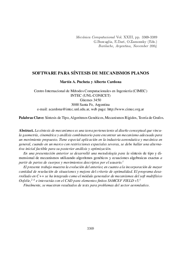 (PDF) Software Para Síntesis De Mecanismos Planos