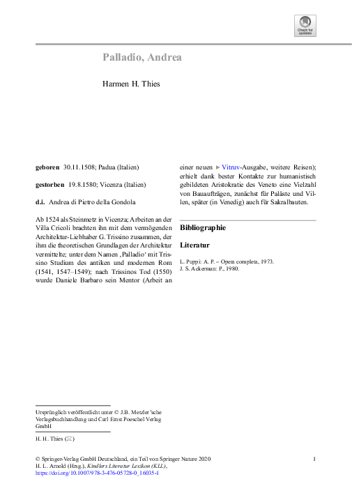 (PDF) Palladio, Andrea