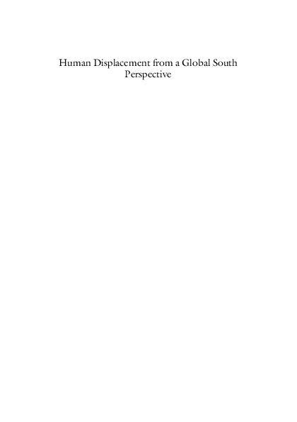 (PDF) Human Displacement from a Global South Perspective