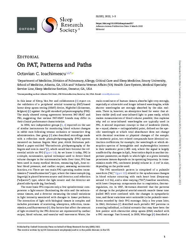 (PDF) On PAT, Patterns and Paths
