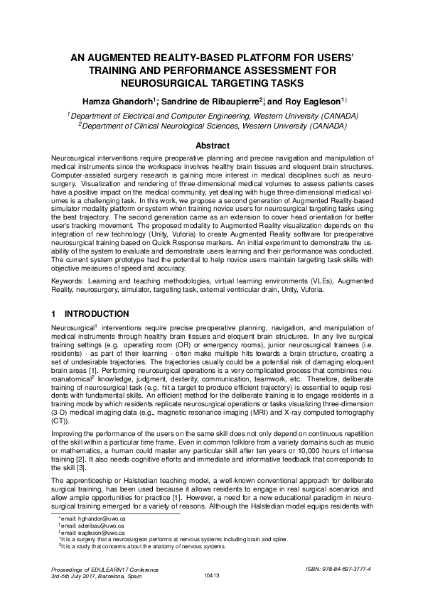 (PDF) An Augmented Reality-Based Platform for Users’ Training and ...