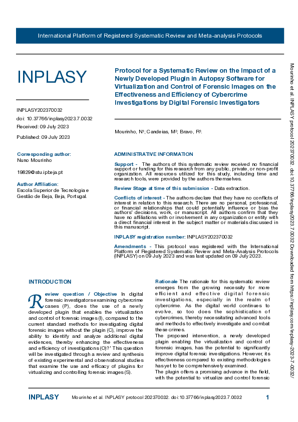(PDF) Protocol for a Systematic Review on the Impact of a Newly ...