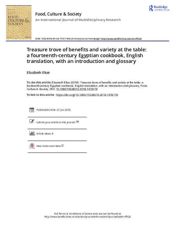 (PDF) Treasure Trove of Benefits and Variety at the Table: A Fourteenth ...