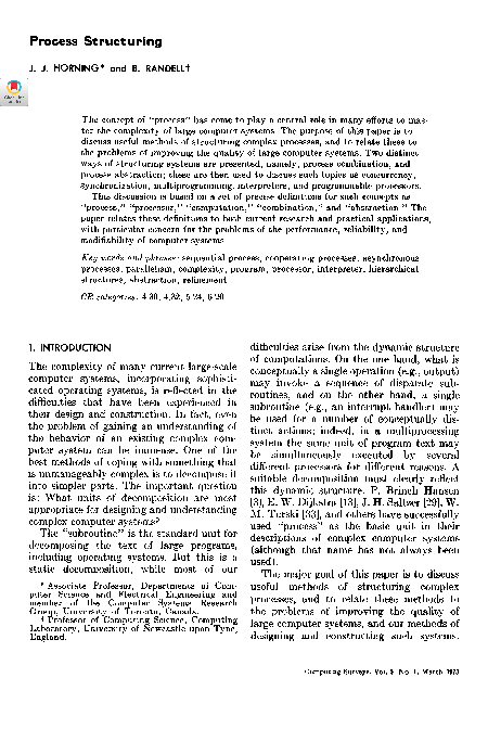 (PDF) Process Structuring