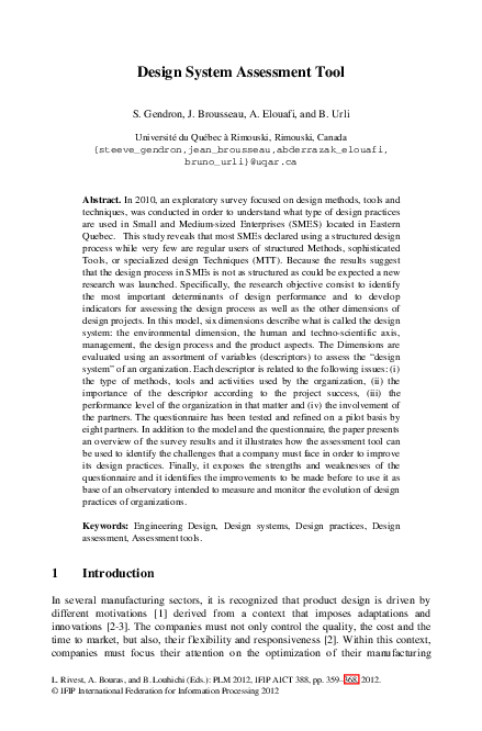 (PDF) Design System Assessment Tool