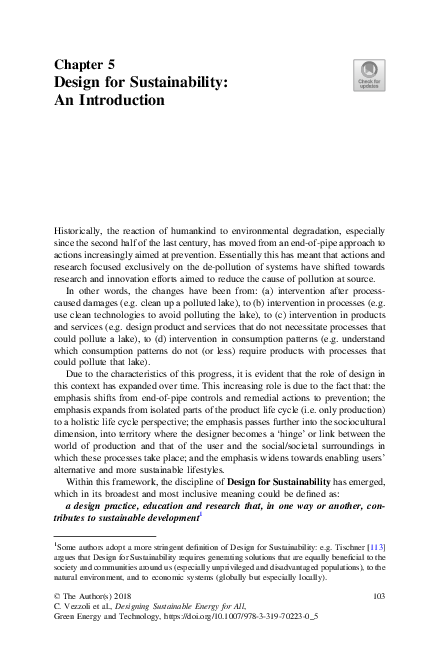 (PDF) Design for Sustainability: An Introduction