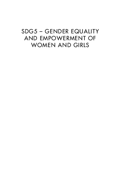 (PDF) SDG5 – Gender Equality and Empowerment of Women and Girls