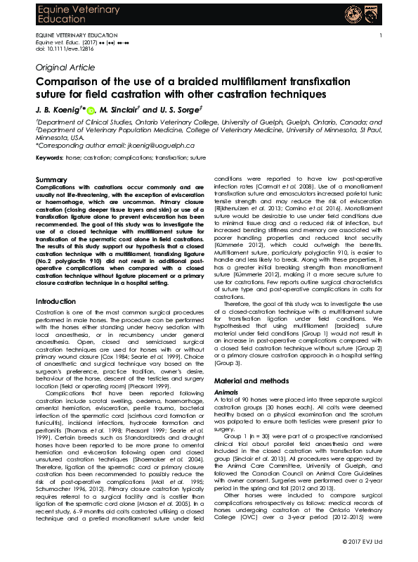 (PDF) Comparison of the use of a braided multifilament transfixation ...