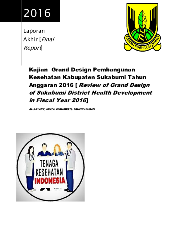 (DOC) Kajian Grand Design Pembangunan Kesehatan Kabupaten Sukabumi ...