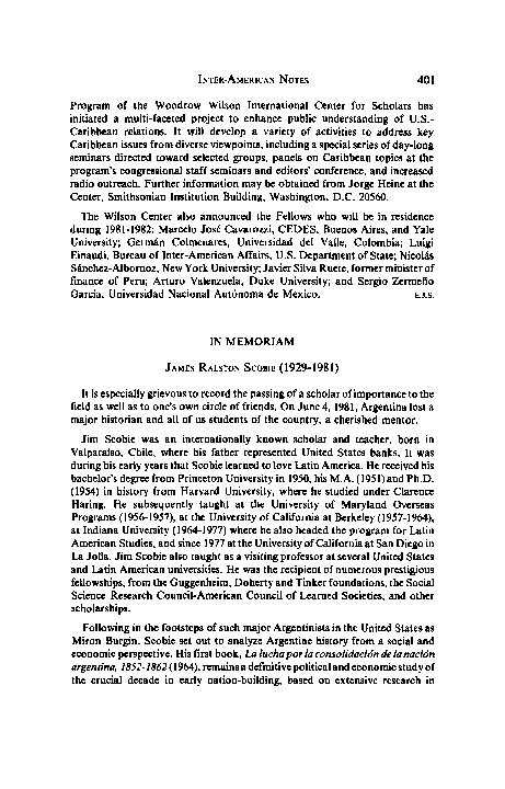 (PDF) James Ralston Scobie (1929-1981) | Georgette Dorn - Academia.edu