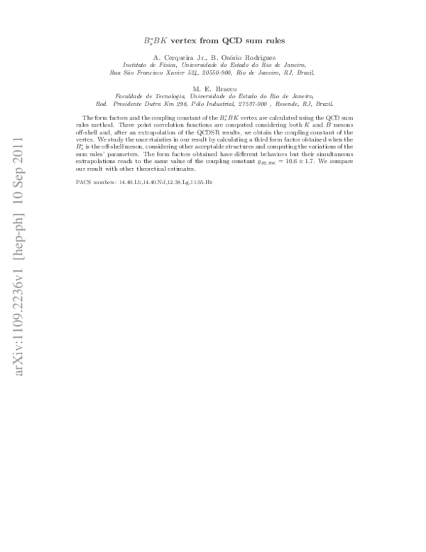 (PDF) vertex from QCD sum rules