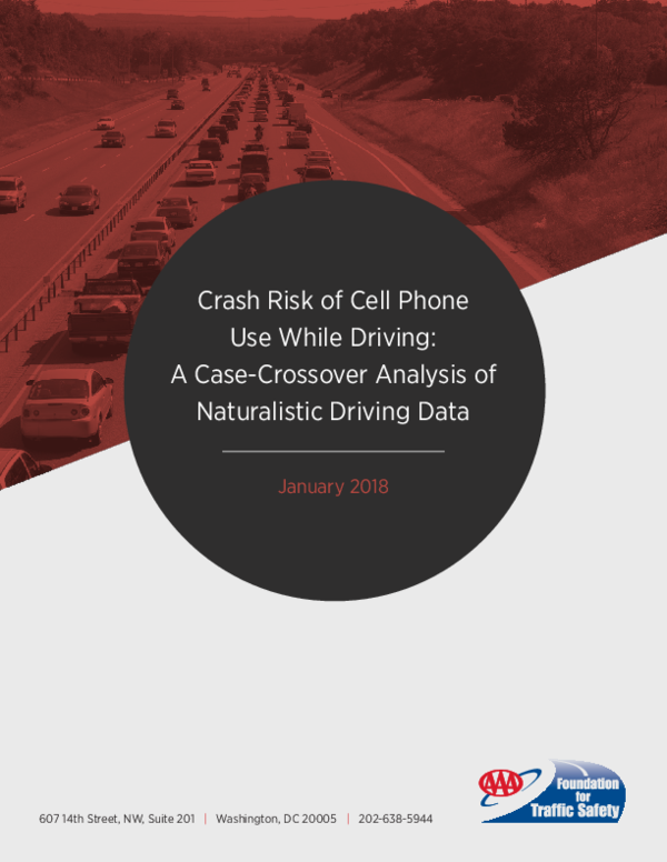 (PDF) Crash Risk of Cell Phone Use While Driving: A Case – Crossover ...