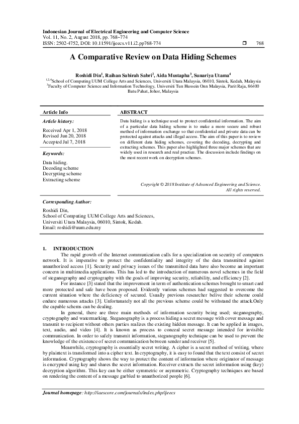 Pdf A Comparative Review On Data Hiding Schemes