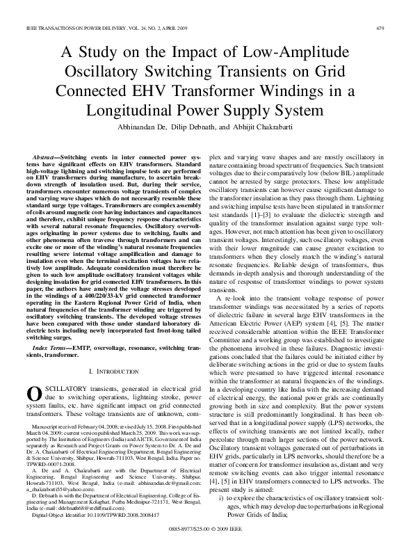 (PDF) A Study on the Impact of Low-Amplitude Oscillatory Switching ...