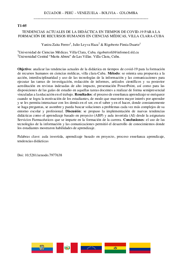 (PDF) Tendencias Actuales De La Didáctica en Tiempos De COVID-19 Para La Formación De Recursos ...