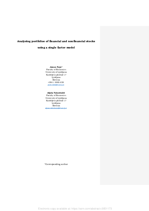 (PDF) Dividend-Based Model Explaining Equity Returns Across Sectors