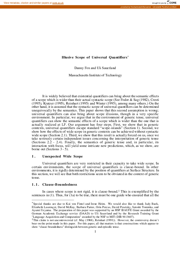 (PDF) Illusive wide scope of universal quantifiers