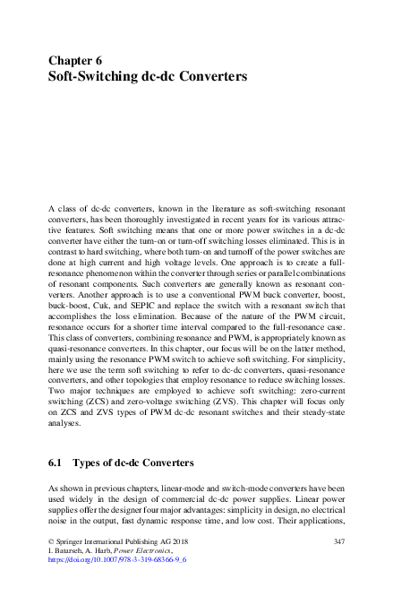 (PDF) Soft-Switching dc-dc Converters