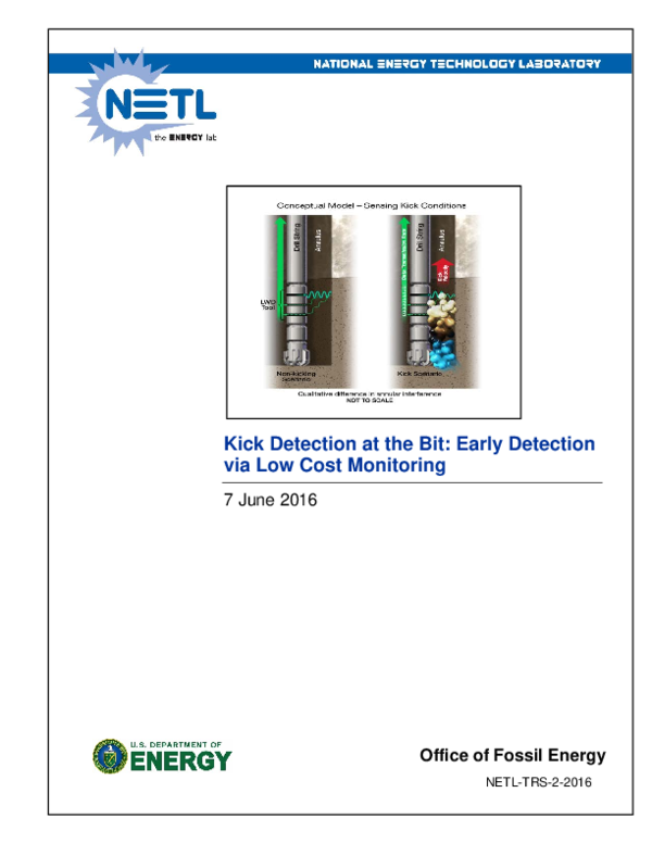 (PDF) Kick Detection at the Bit: Early Detection via Low Cost Monitoring