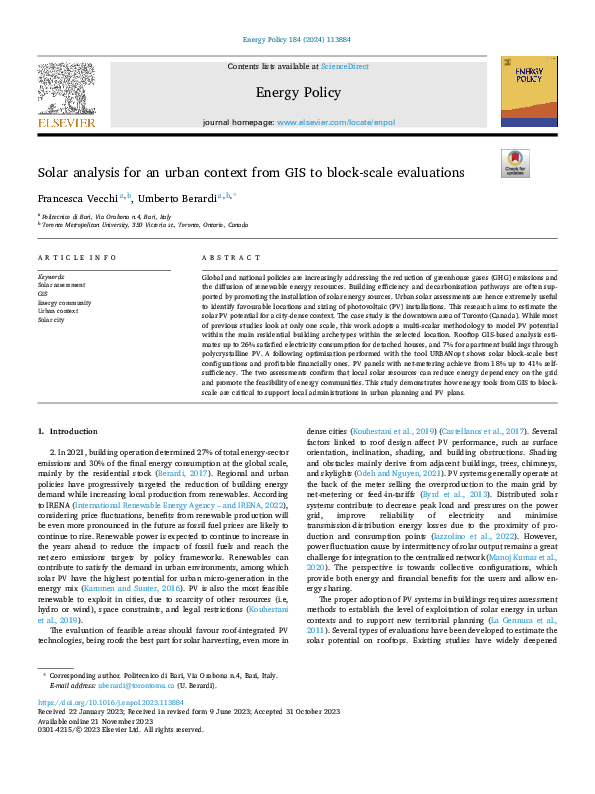 (PDF) Solar analysis for an urban context from GIS to block-scale ...