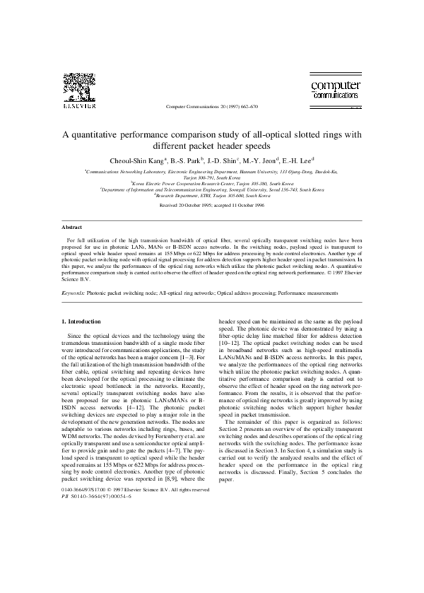 (PDF) A quantitative performance comparison study of all-optical ...