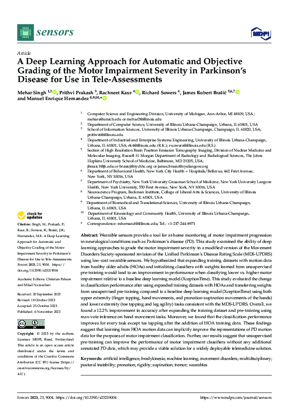 (PDF) A Deep Learning Approach for Automatic and Objective Grading of the Motor Impairment ...