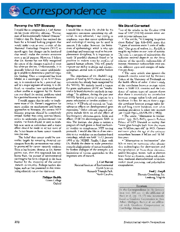 (PDF) We Stand Corrected