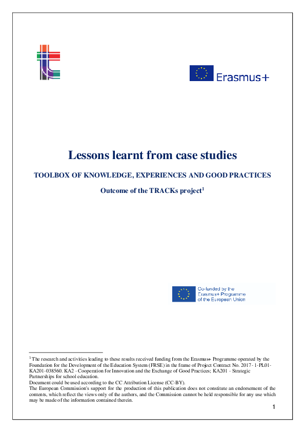 (PDF) Lessons learnt from case studies TOOLBOX OF KNOWLEDGE ...