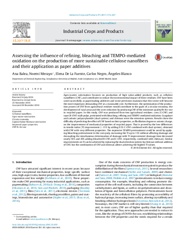 (PDF) Assessing the influence of refining, bleaching and TEMPO-mediated ...