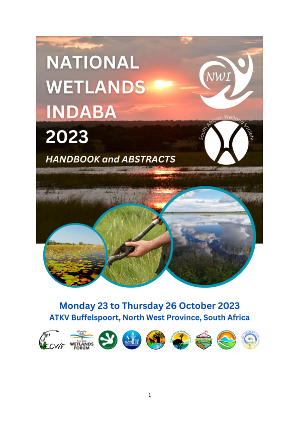 (PDF) National Wetlands Indaba 2023 Handbook and Abstracts