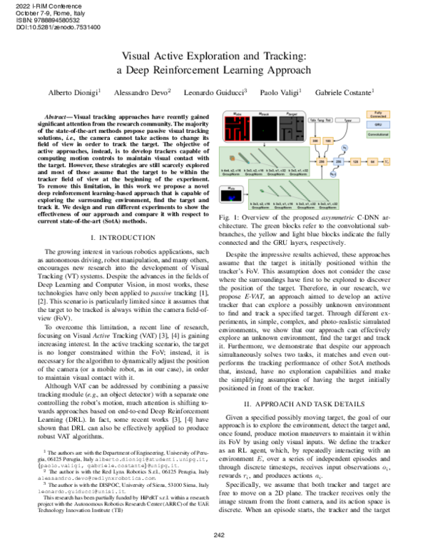 (PDF) Visual Active Exploration and Tracking: a Deep Reinforcement Learning Approach