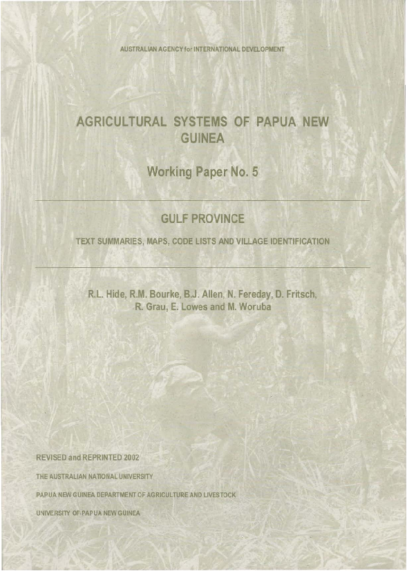 (PDF) Gulf Province: text summaries, maps, code lists and village ... (PDF) Gulf Province: text summaries, maps, code lists and village ...