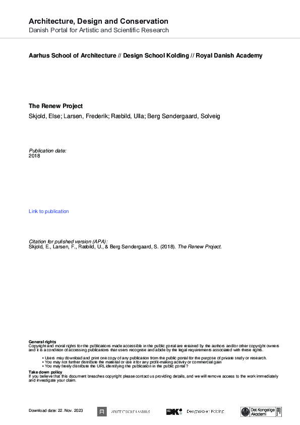 (PDF) The Renew Project