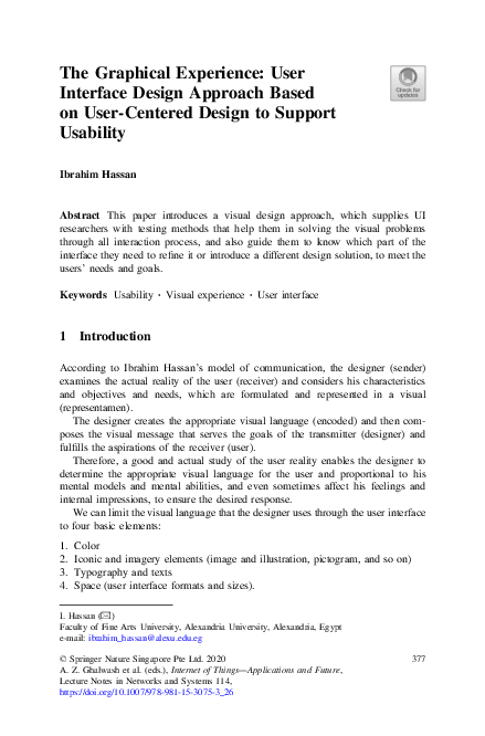 (PDF) The Graphical Experience: User Interface Design Approach Based on User-Centered Design to ...