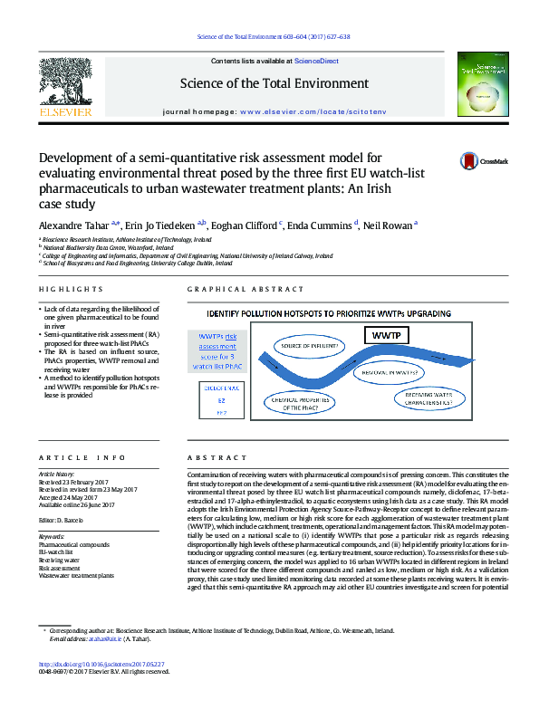 (PDF) Development of a semi-quantitative risk assessment model for ...