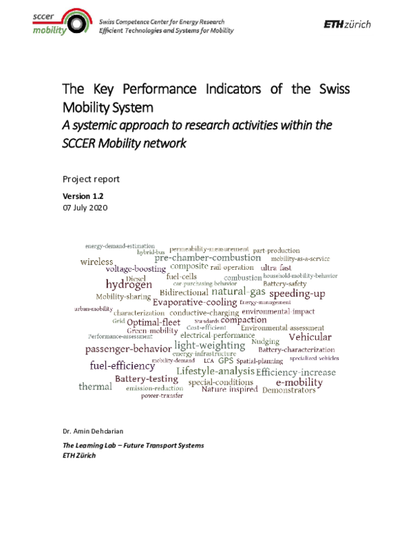 (PDF) The Key Performance Indicators of the Swiss Mobility System: a ...