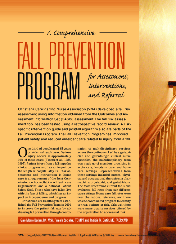 (PDF) A Comprehensive Fall Prevention Program for Assessment ...
