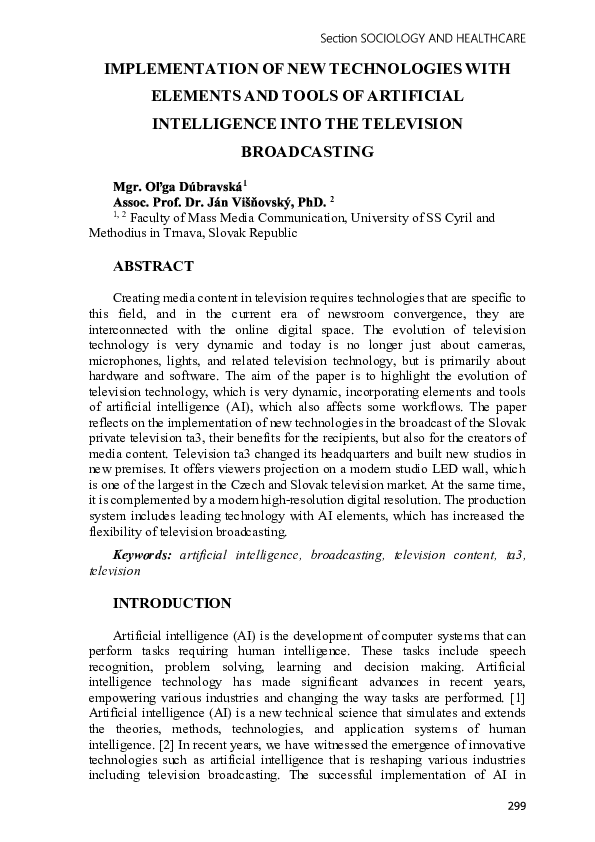 (PDF) IMPLEMENTATION OF NEW TECHNOLOGIES WITH ELEMENTS AND TOOLS OF ...