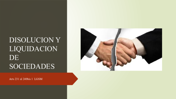 (PPT) DIAPOSITIVAS MERCANTIL II DISOLUCION Y EXTINCION DE SOCIEDADES