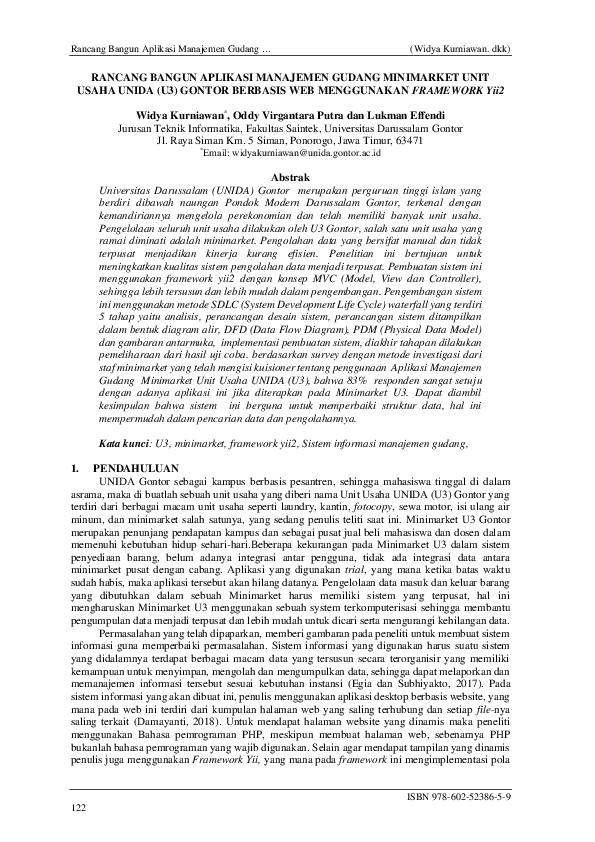 (PDF) Rancang Bangun Aplikasi Manajemen Gudang Minimarket Unit Usaha Unida (U3) Gontor Berbasis ...