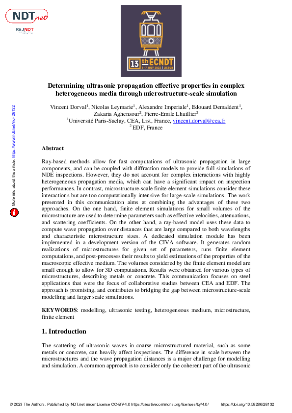 (PDF) Determining ultrasonic propagation effective properties in complex heterogeneous media ...