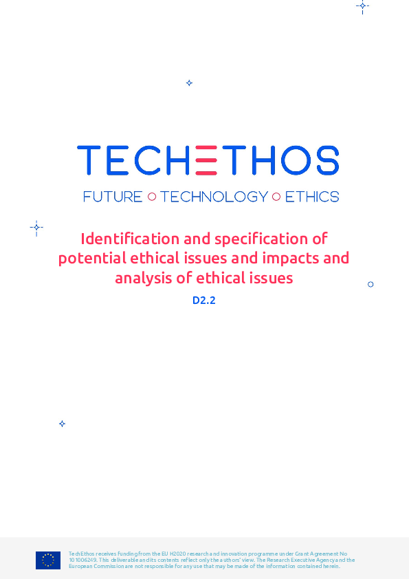 (PDF) D2.2 Identification and specification of potential ethical issues ...