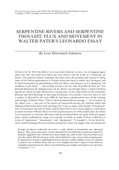 (PDF) Serpentine Rivers and Serpentine Thought: Flux and Movement in ...