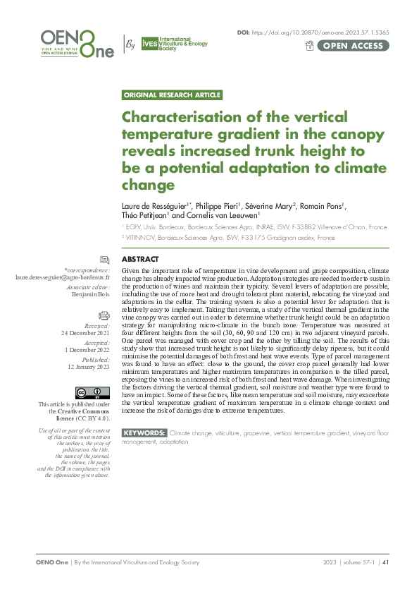 (PDF) Characterisation of the vertical temperature gradient in the ...