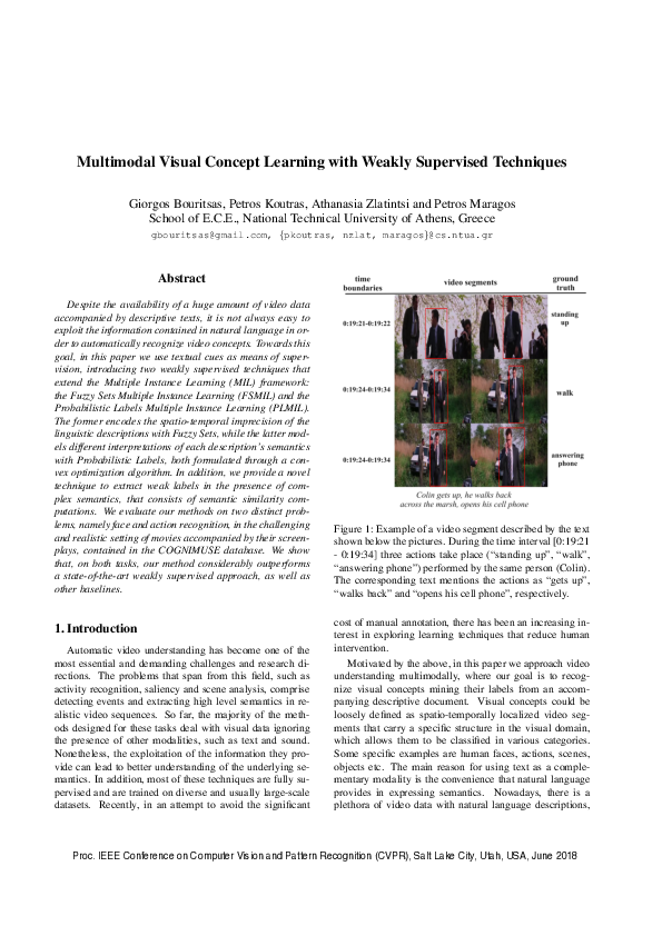 (PDF) Multimodal Visual Concept Learning with Weakly Supervised Techniques
