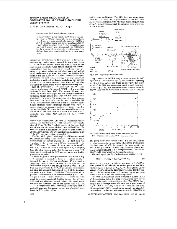 (PDF) 1047 nm laser diode master oscillator Nd:YLF power amplifier ...