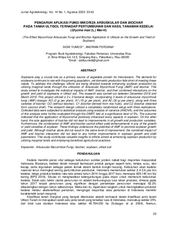 (PDF) PEMBERIAN FUNGI MIKORIZA ARBUSKULA DAN BIOCHAR TERHADAP PERTUMBUHAN DAN HASIL TANAMAN ...